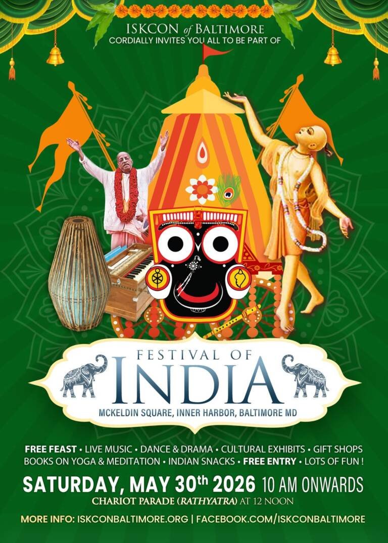 Rathyatra & Festival of India 2026 – ISKCON Baltimore Temple